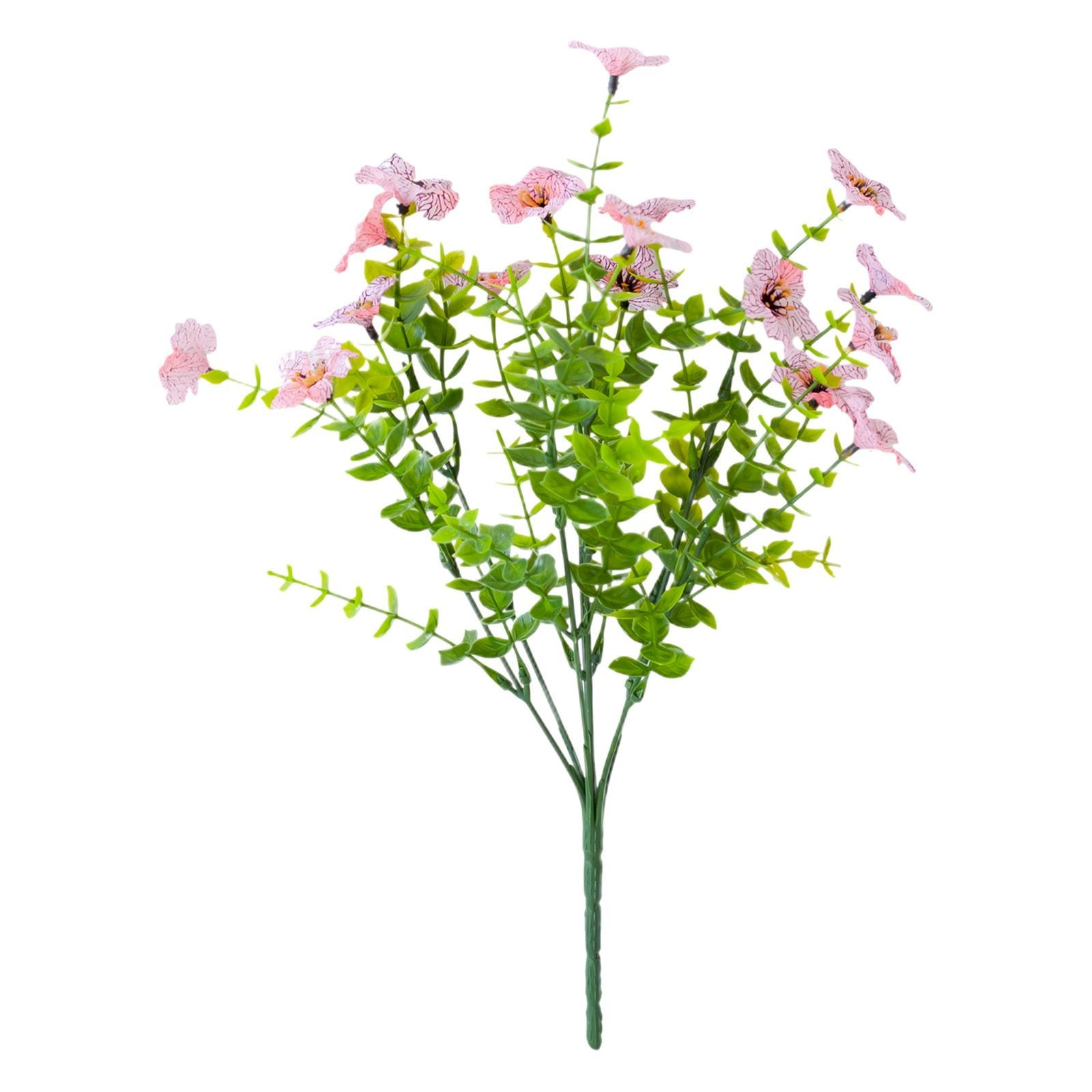 Clearance!Musol Uv-Resistant Artificial Outdoor Violets Bouquet with ...