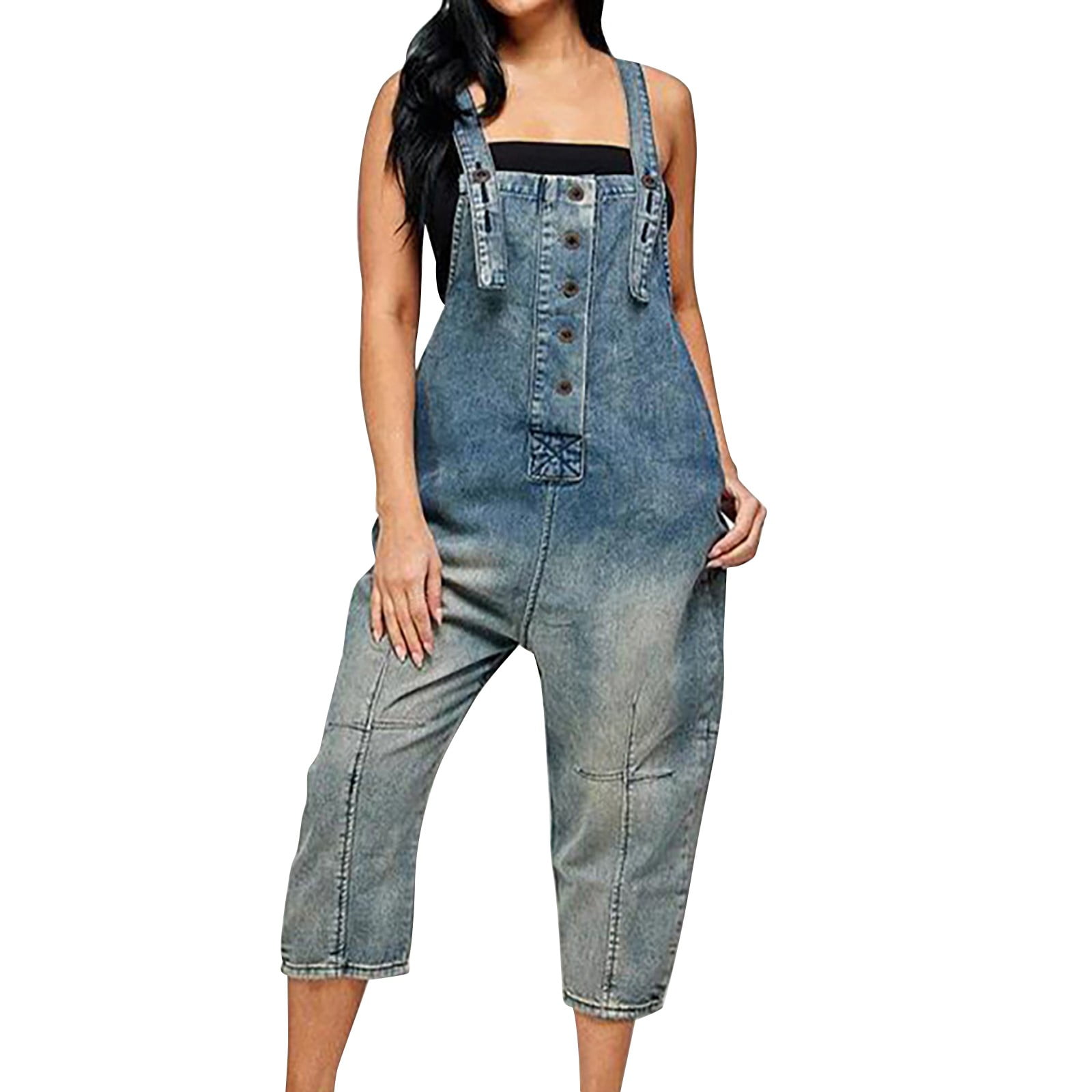 Clearance!NMMUED Denim Overalls for Women, Jean Overalls for Women ...