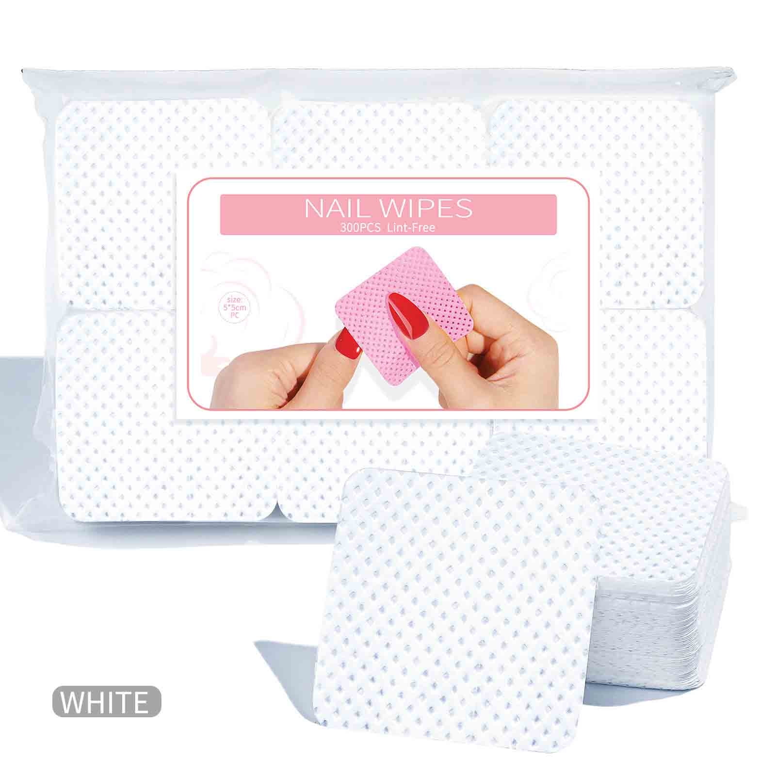 EARSTMAKEUP Nail Polish Remover Wipes, 300PCS Durable Acetone Pads ...