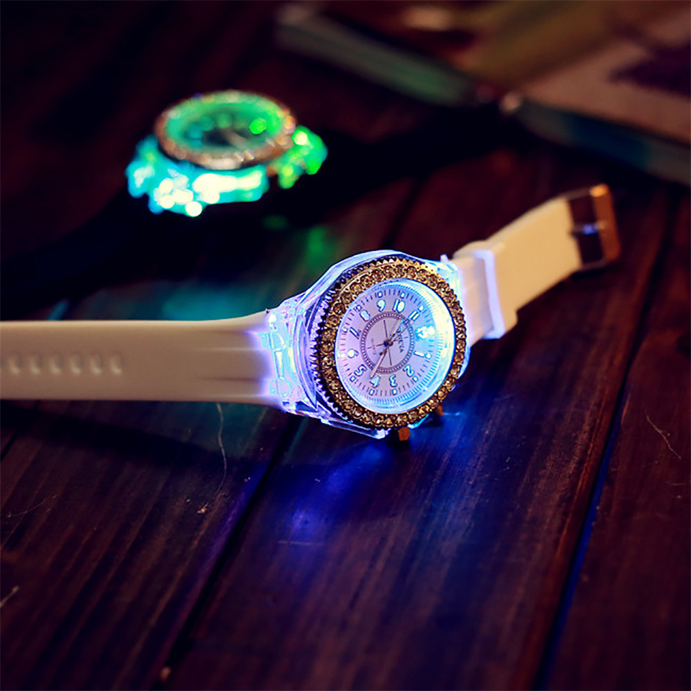 Clearance！Niahfd Watches for Women Geneva Led Backlight Sport ...