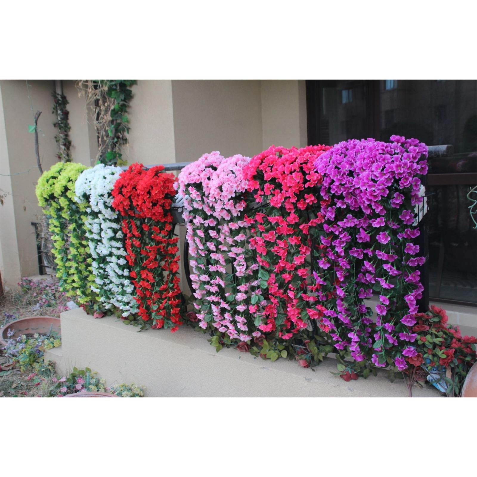 Clearance! Nomeni Fake Flowers Artificial Orchid Flower Hanging Hanging ...