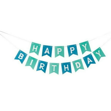 Hi.FANCY Happy Birthday Colorful Party Banner Reusable Birthday ...