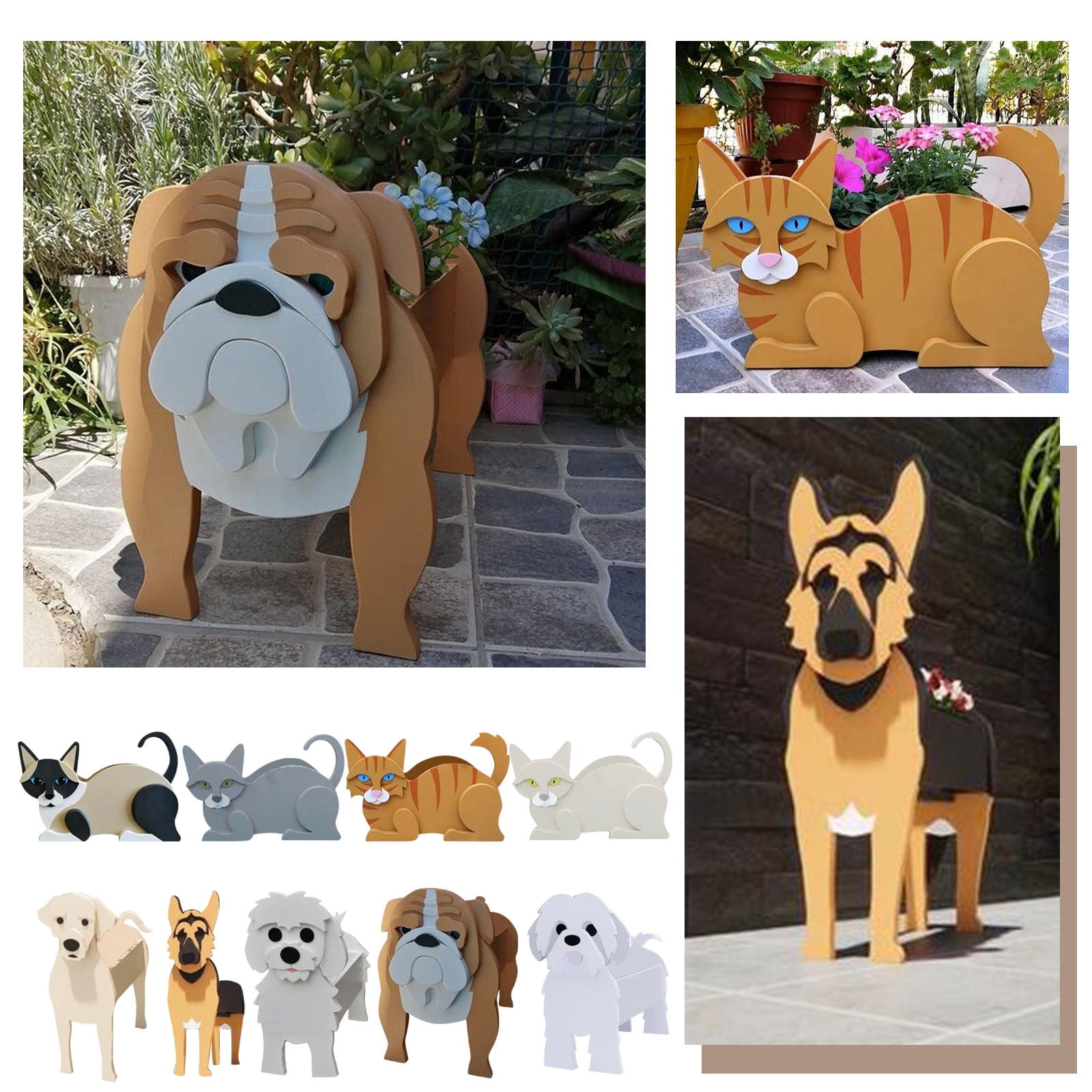 Clearance! Nomeni Horticultural Water Basin Dog Flower Pot, Animal ...