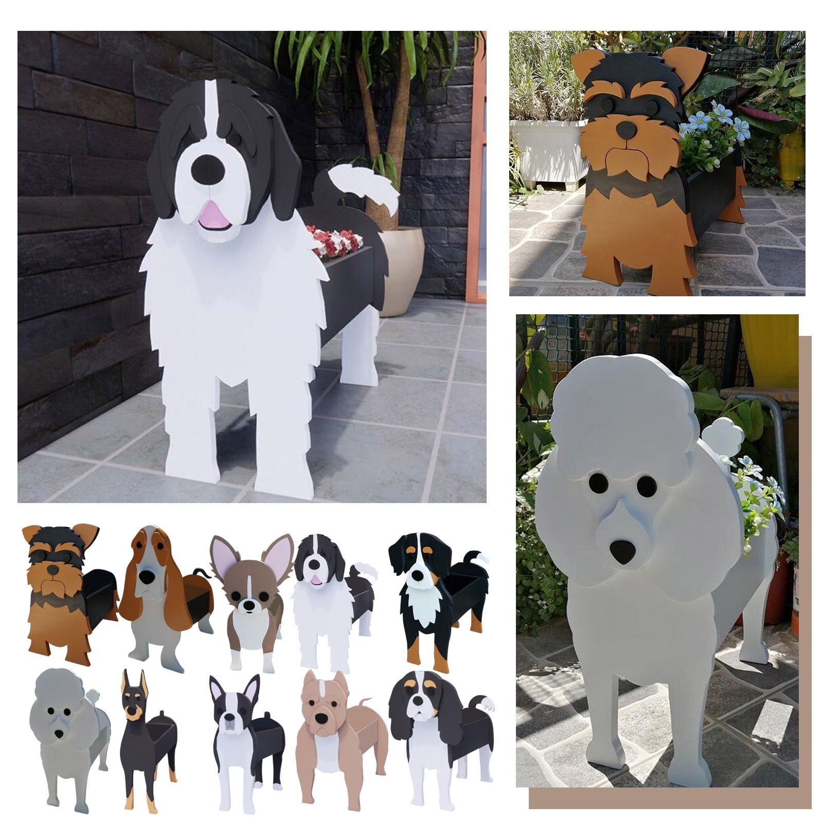 Clearance! Nomeni Horticultural Water Basin Dog Flower Pot, Animal ...