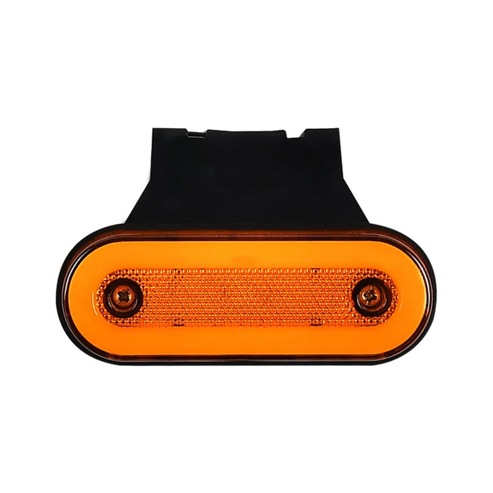 Clearance Now! 1PCS LED Amber Orange Side Marker Lights Indicator ...