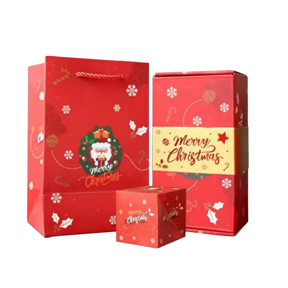 Clearance Now! 2024 Merry Christmas Surprise Gift Boxes, Folding Up ...