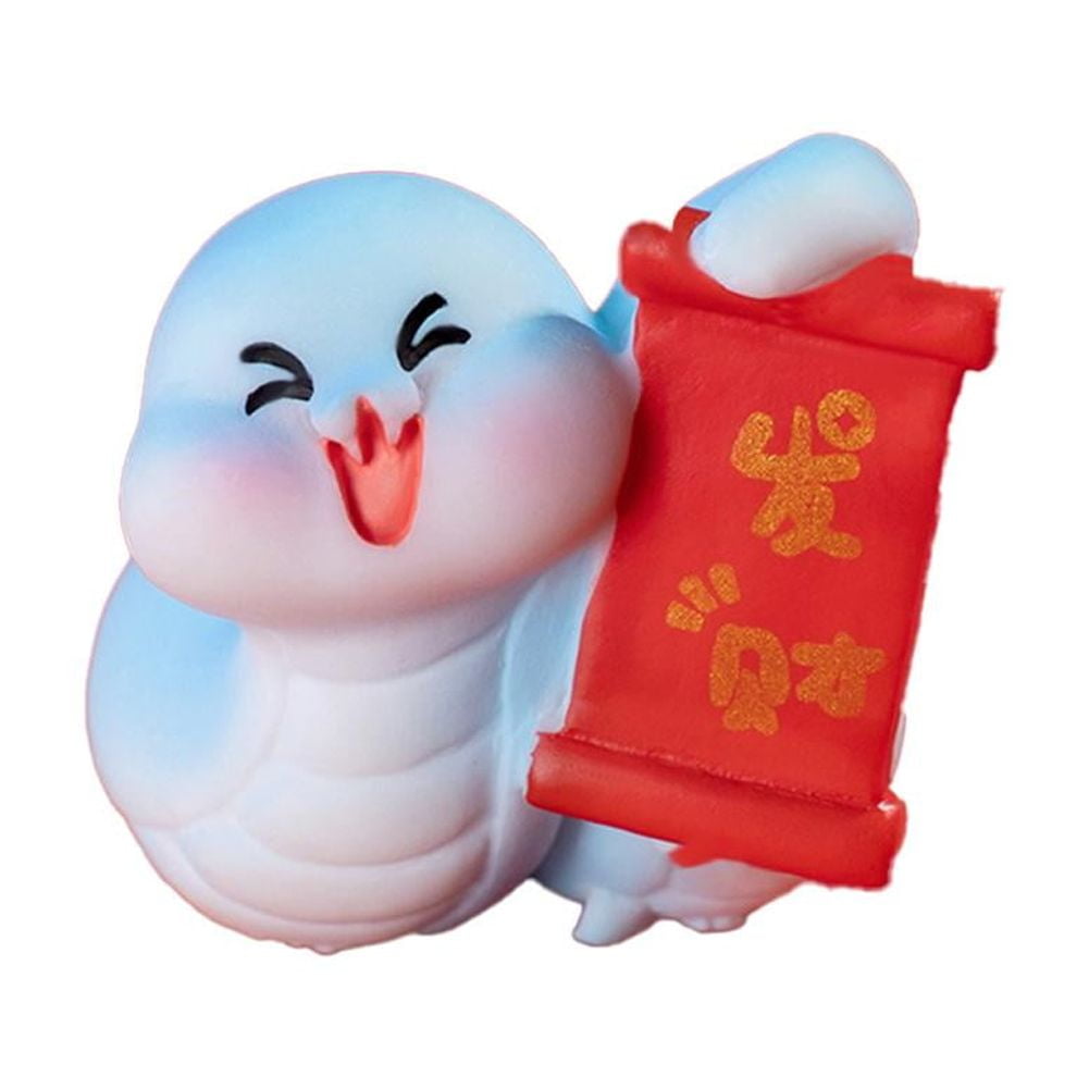 Clearance Now! 2025 Chinese New Year Dections Resin Luy Snake Miniature ...