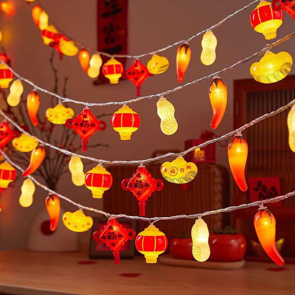 Clearance Now! Chinese New Year Dections 2025, r New Year String Lights ...