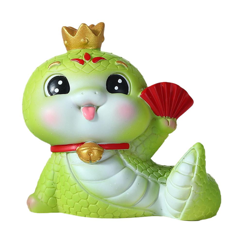 Clearance Now! Crown Snake Shaking Head Figurine Year of 2025 Chinese ...