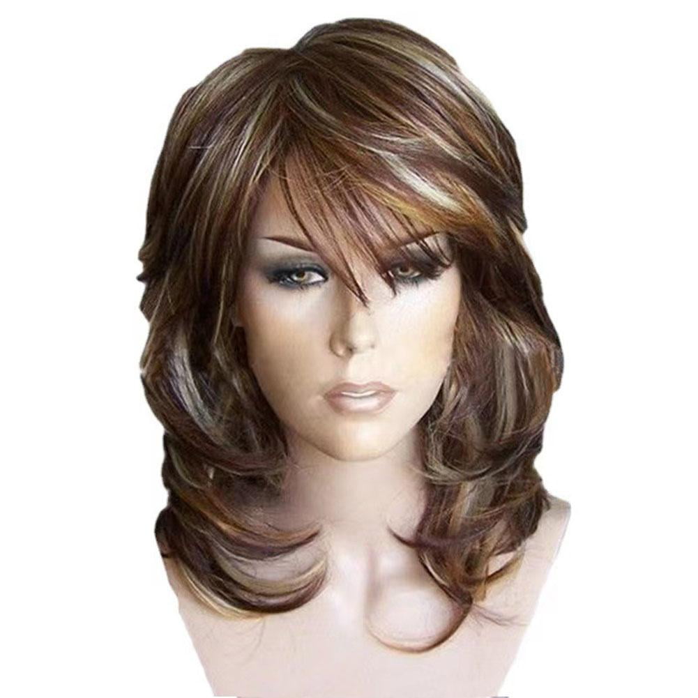 Clearance Now! Hair Rose Net Silk Wig Women'n Wigs Mixed Brown Straight ...