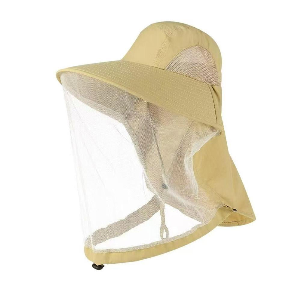 Clearance Now! Mesh Face Mask Mosquito Proof S Shading Hat Men Women ...