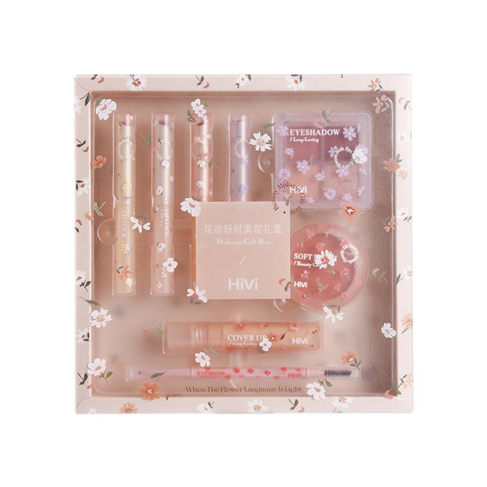 Clearance Now! Red Lip Glaze Cosmetics Full Set Birthday Gift Rich ...