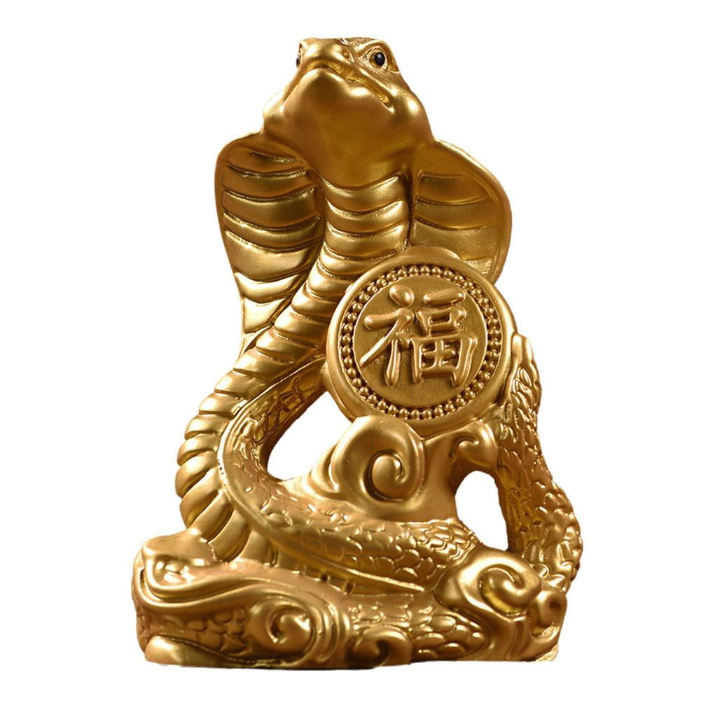 Clearance Now! Resin Snake Statue, Small Chinese Feng Shui Snake ...