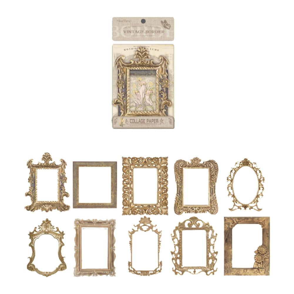 Clearance Now! Retro Frame Hollow-Out Square Round Shape Picture Frames ...