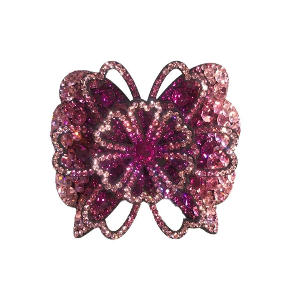 Clearance Now! Shiny Rhinestone Crystal Big Butterfly Metal Hair Claw ...
