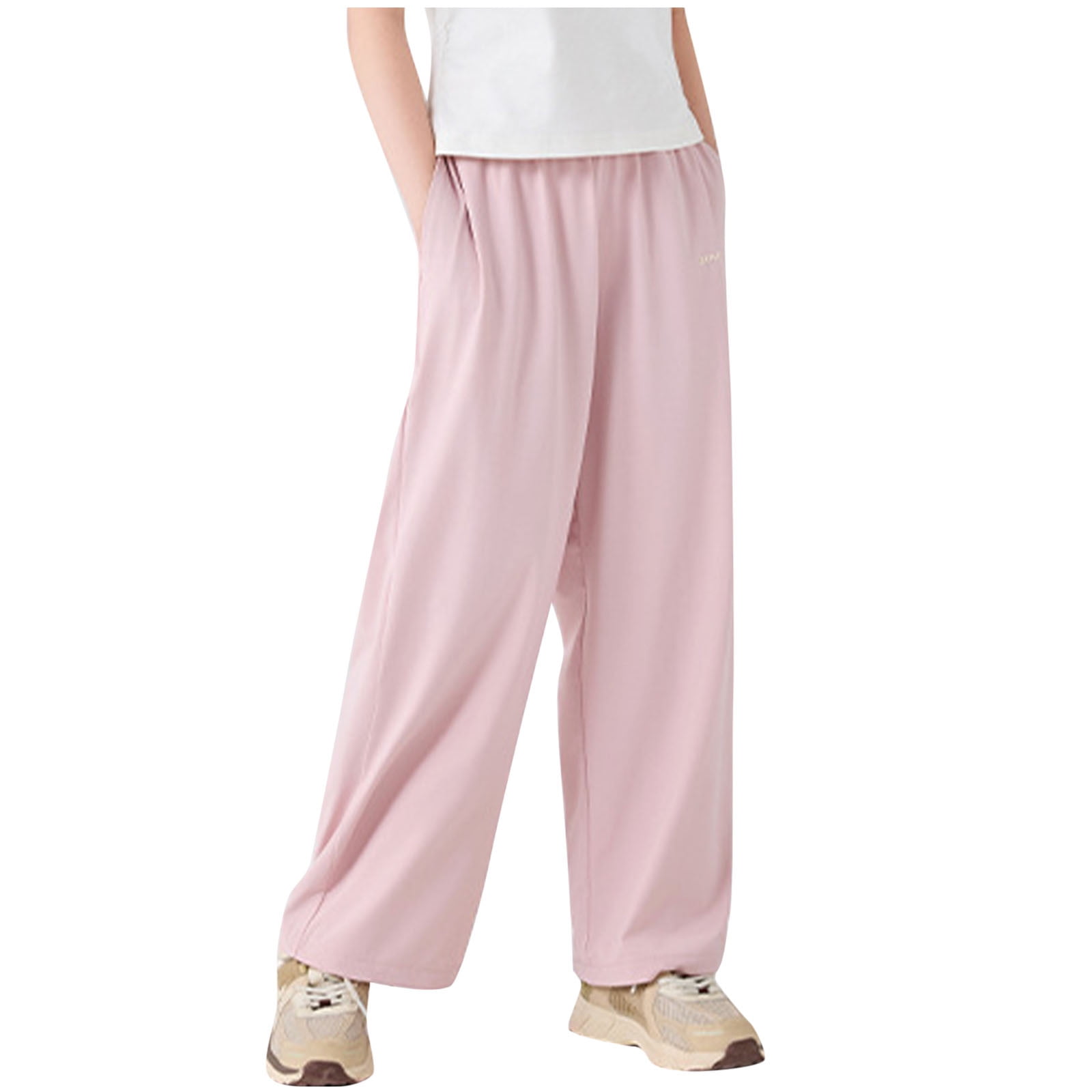 OGLCCG Girls Jogger Sweatpants Kids Summer Elastic Waist Athletic Pants ...