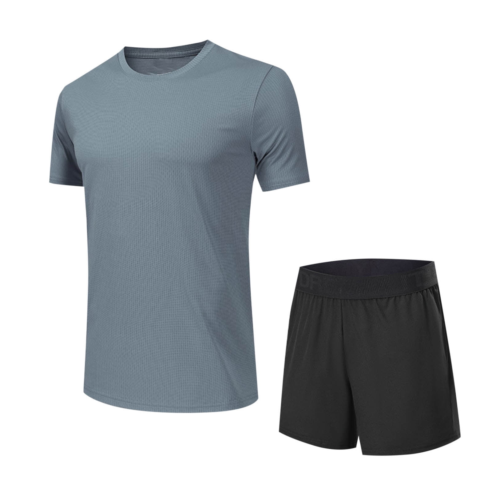 OGLCCG Men Gym Clothes Active Quick Dry Crew Neck T Shirts and Shorts ...