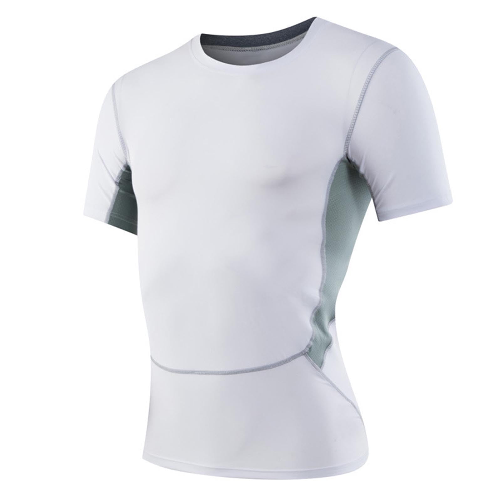 OGLCCG Workout Shirts for Men Slim Fit Athletic Running Gym Quick Dry Short Sleeve Performance ...