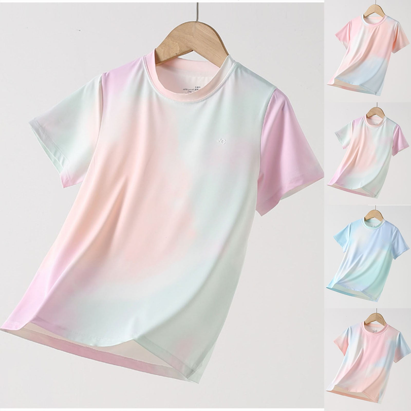 OGLCCG Youth Girls Athletic Shirts Lightweight Short Sleeve Sports T ...