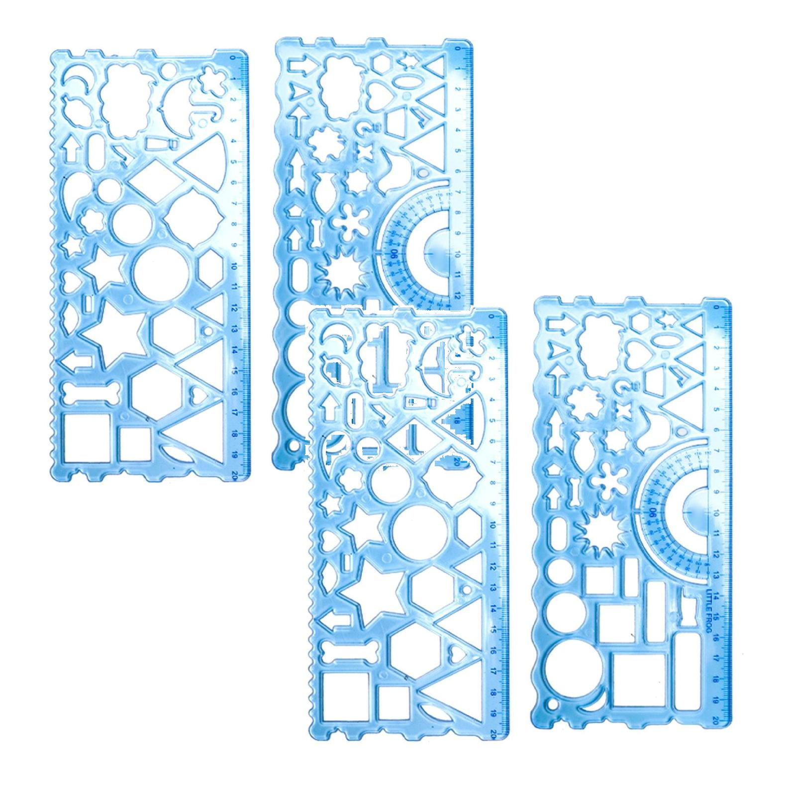 Clearance Office cabinet under $5,2 Pcs Geometric Drawings Templates ...