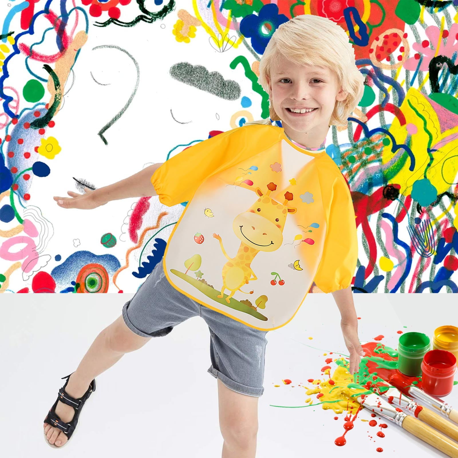 Clearance Office cabinet under $5,Apron For Kids Toddler Painting Apron ...