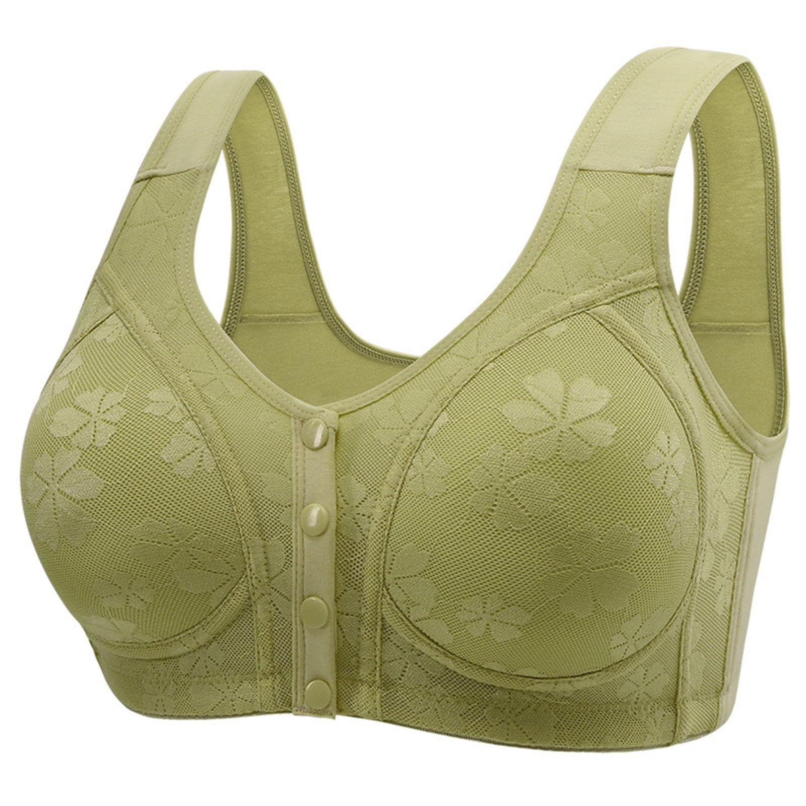 Clearance! Ogiraw Wireless Bras for Women Bra for Women Front Snap Closure Comfort Everyday Bras ...