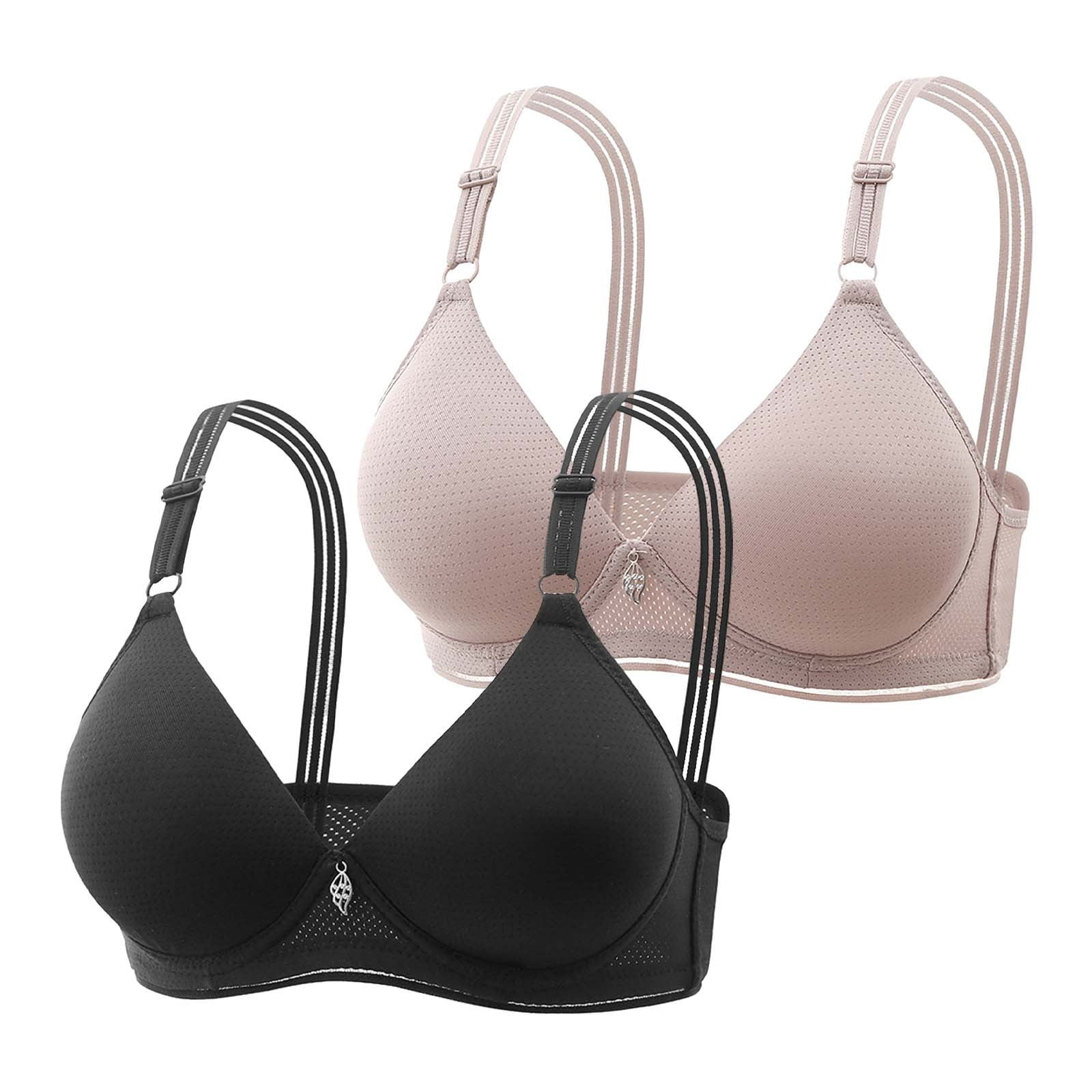 Clearance! Ogiraw Wireless Bras for Women Women Lace Back Button ...