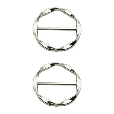 Frcolor Scarf Clip Shirt Ring Buckle T Clips Plastic Neckerchief Tee ...