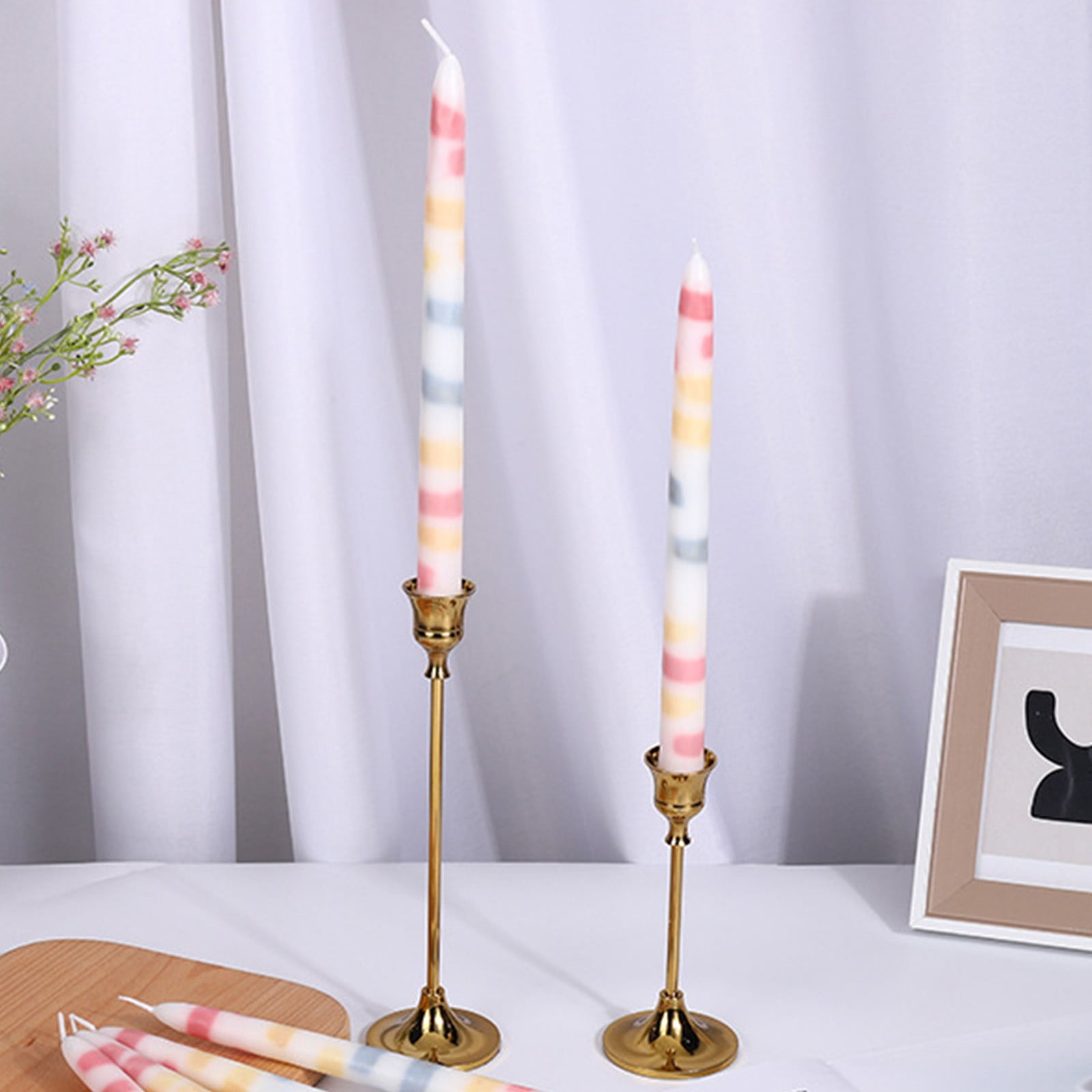 PEONAVET Tall Candles Long Pole Colored Candles Birthday Wedding ...