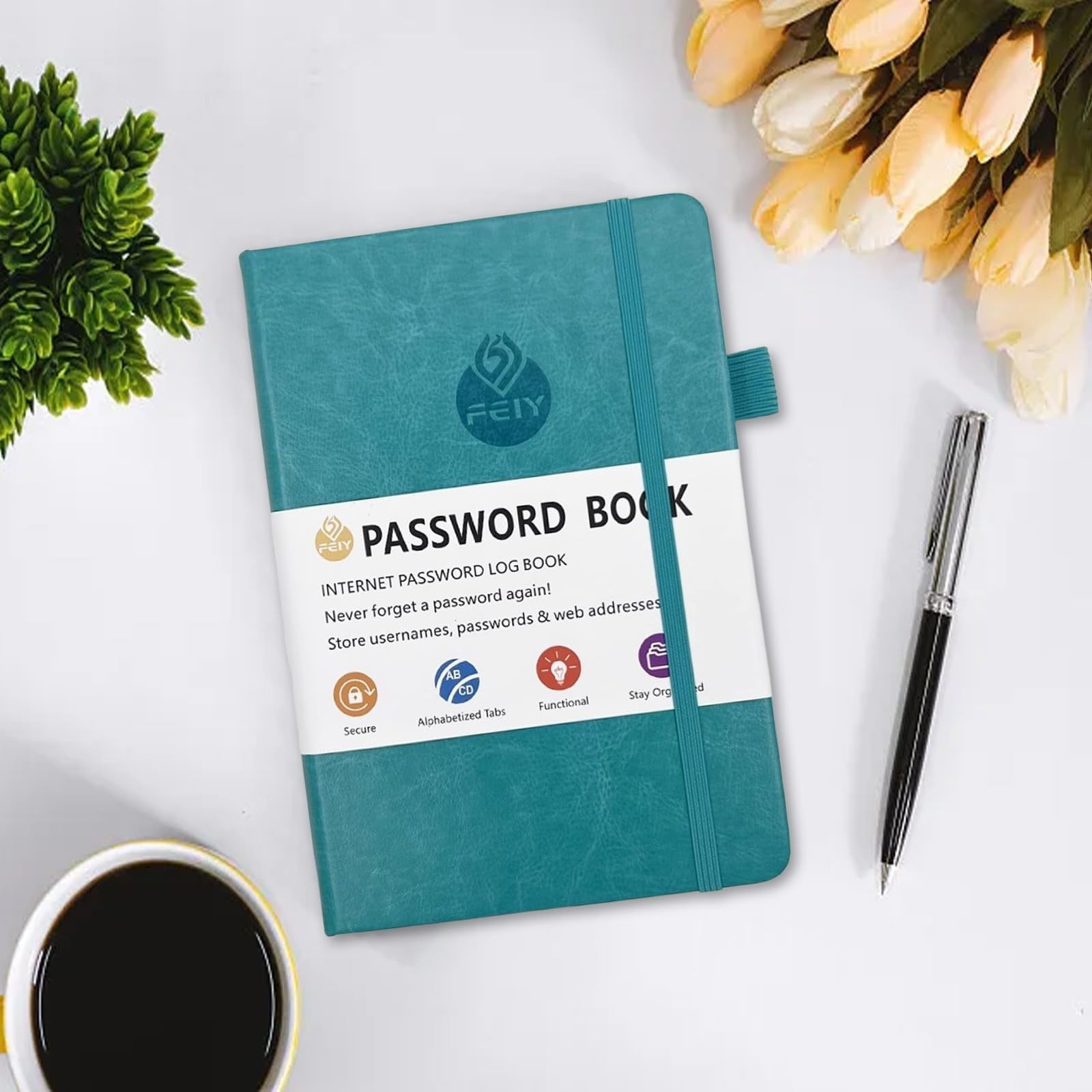 Clearance Password Book with Alphabetical Tabs, Hardcover Password ...