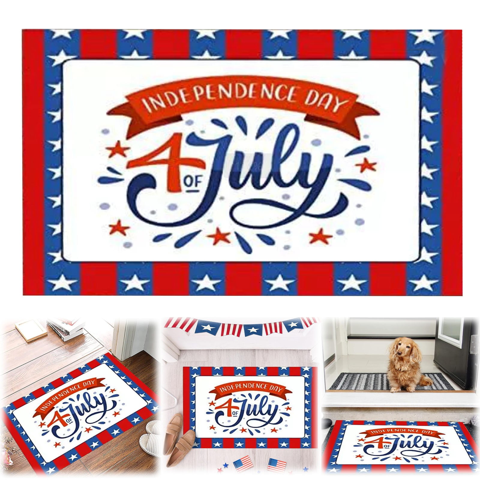 Clearance! Patriotic Door Mat For July 4th Celebrations Independence ...