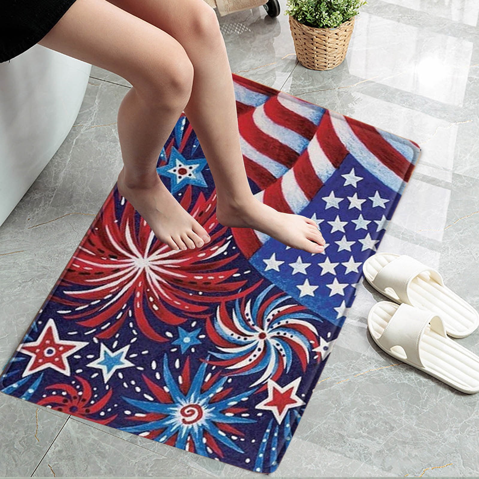 Clearance! Patriotic Eagle Kitchen Rug Anti Fatigue Classic US American ...