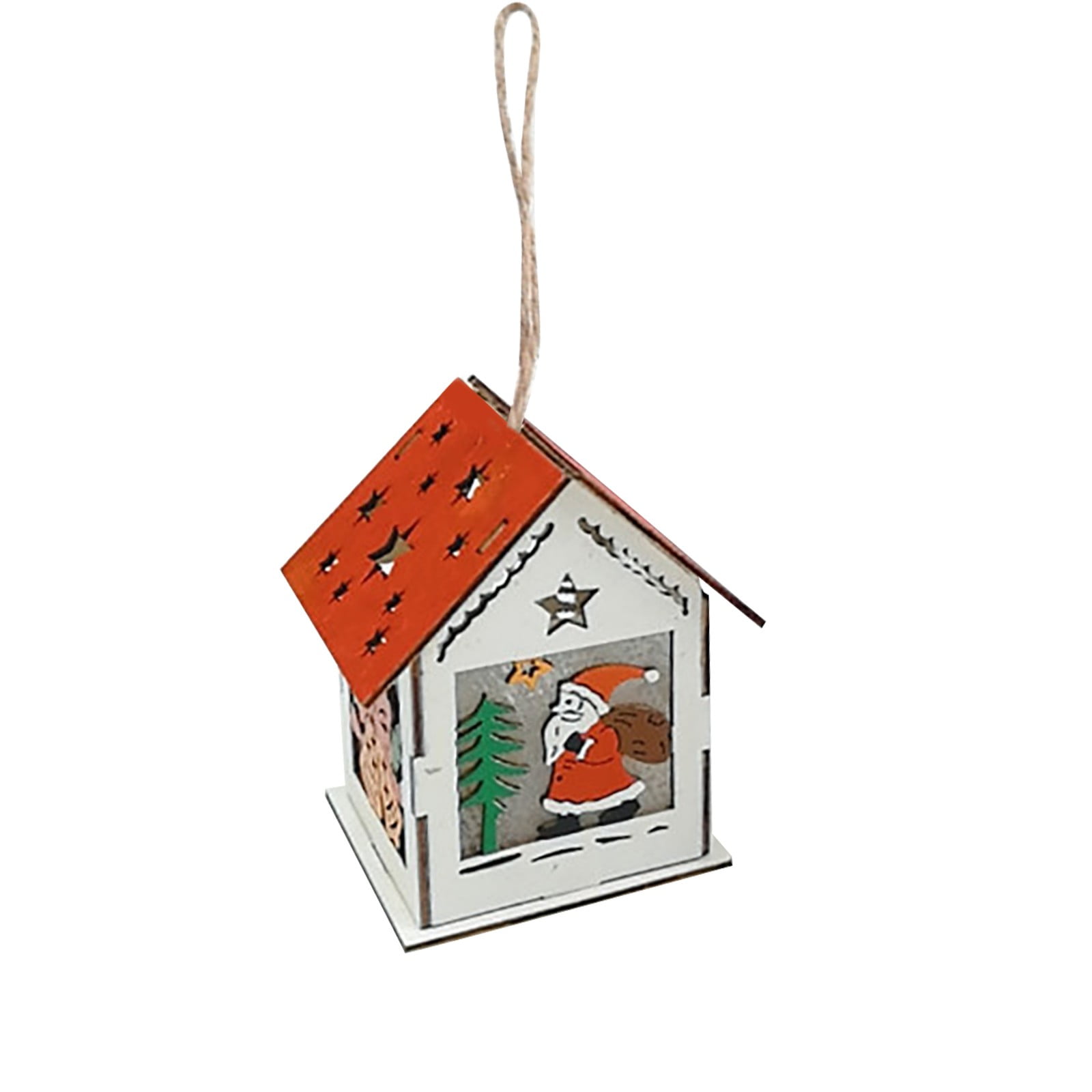 Clearance! Pgeraug Home Decor, Fan Fan Christmas Tree Wooden House Led ...