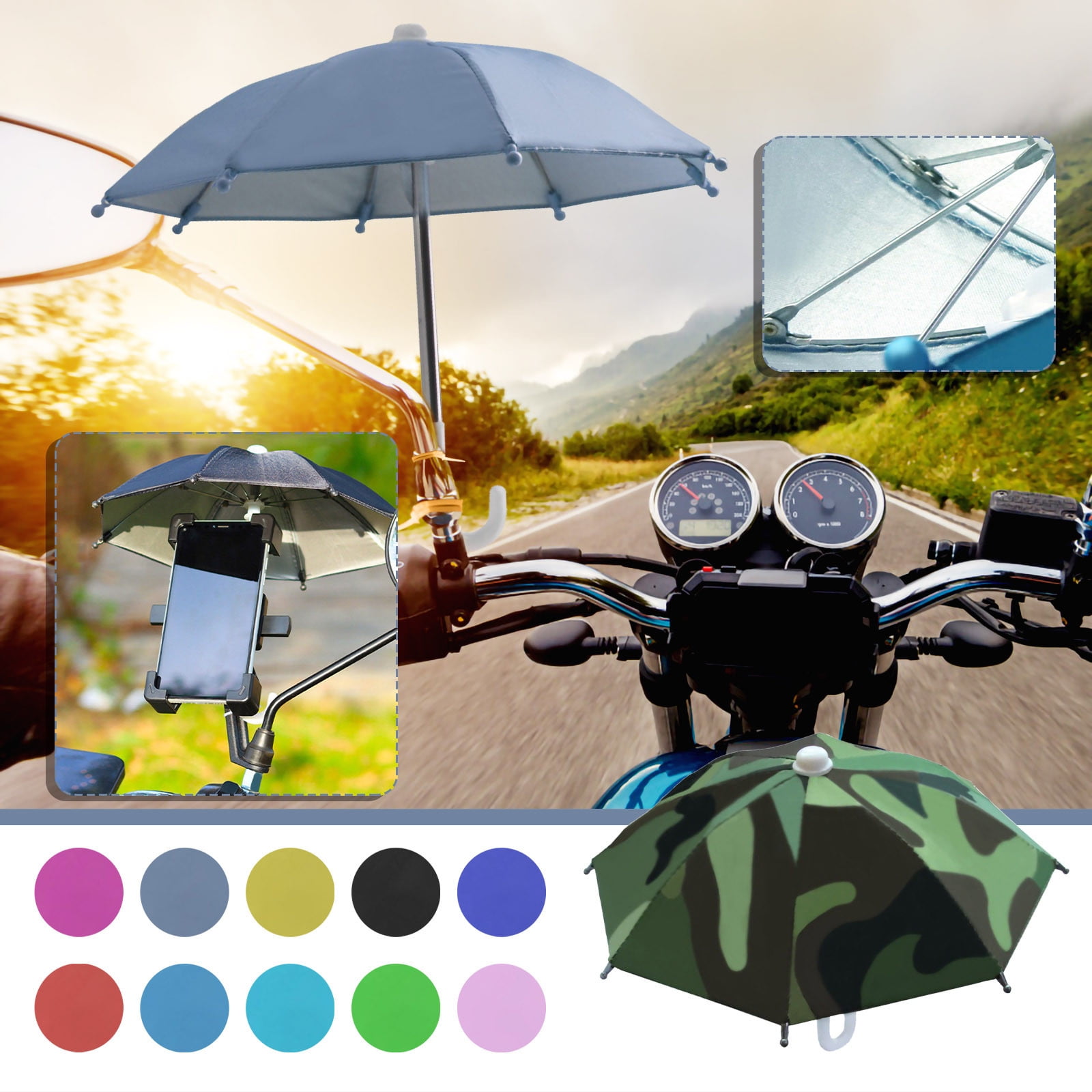 Clearance！Phone Umbrella for Sun, Cell Phone Umbrella Sun Shade, Mini ...