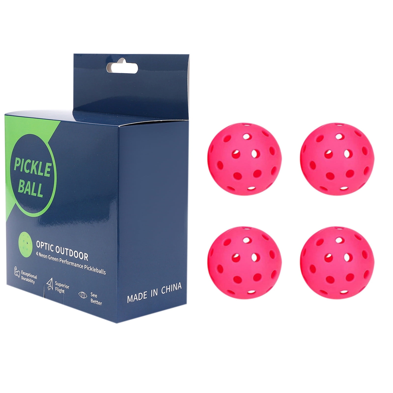 Clearance! Pickleball Balls, 40 Holes Pickleballs, High Bounce True ...