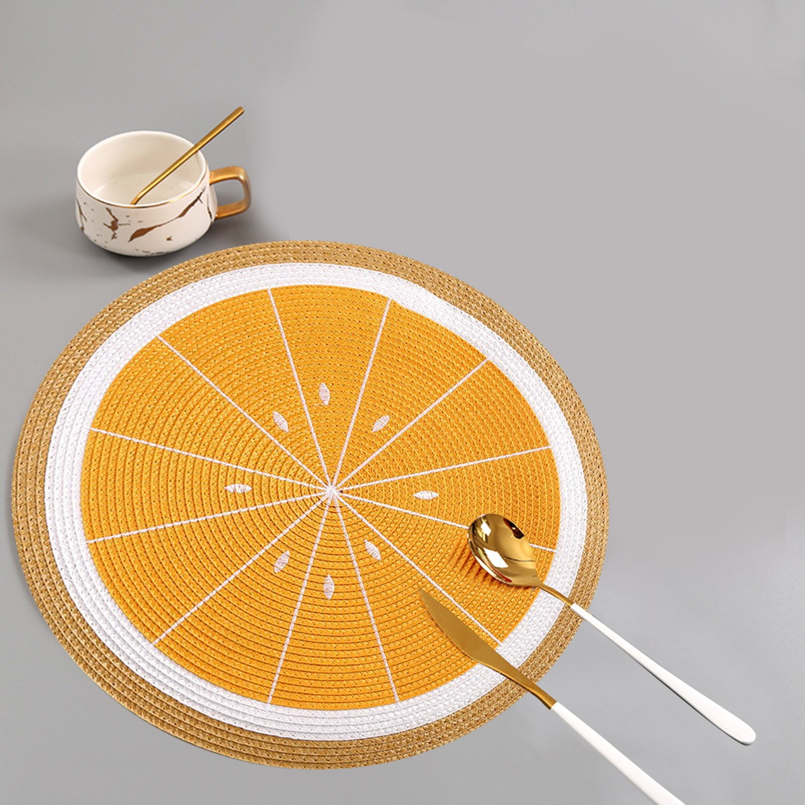 Clearance Placemat under $1 Woven Round Western Placemat Heat ...