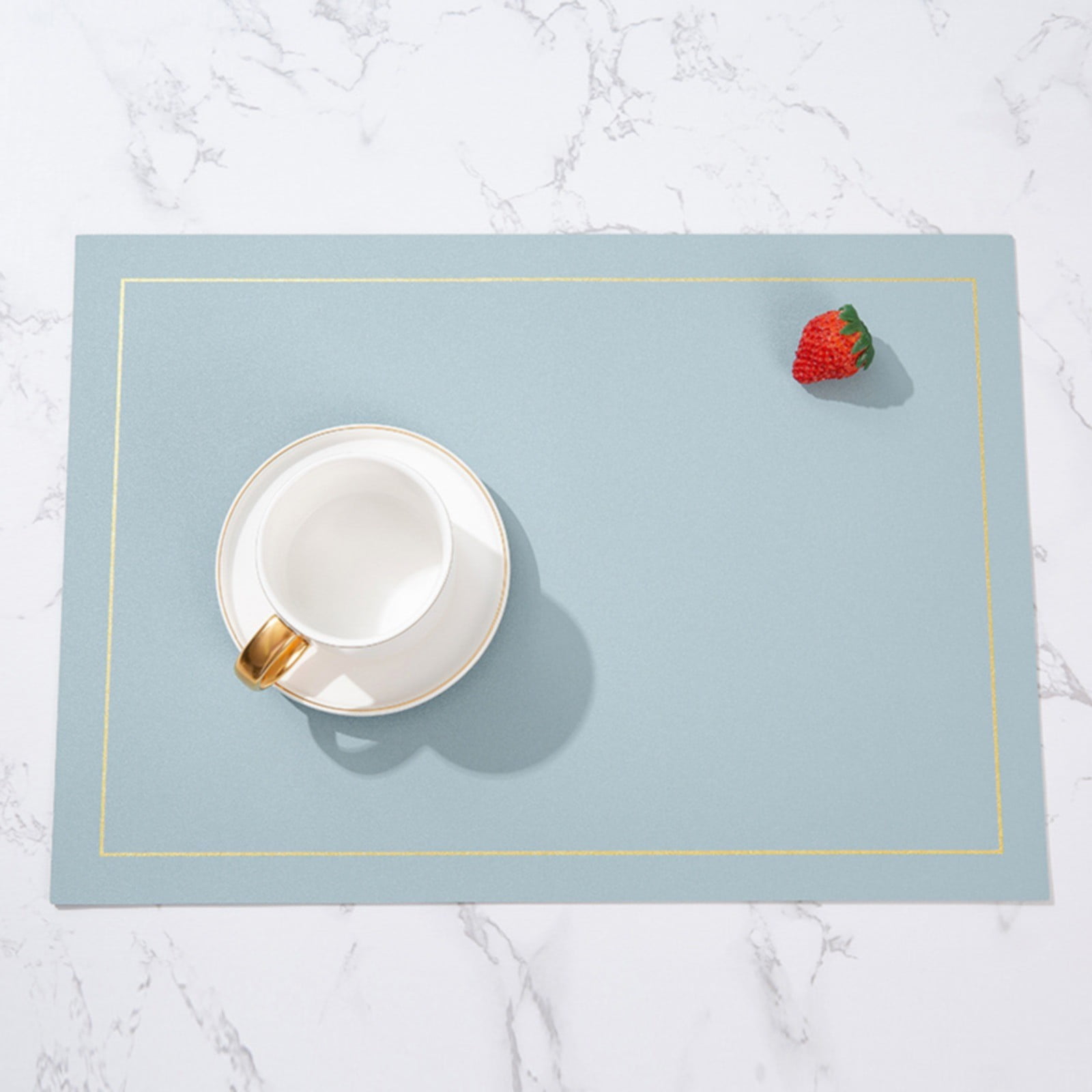 Clearance! Placemat,Square Solid Color Leather Western Placemat Oil ...