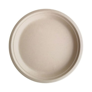 Brheez Disposable Plates Eco Friendly Compostable Biodegradable Round ...