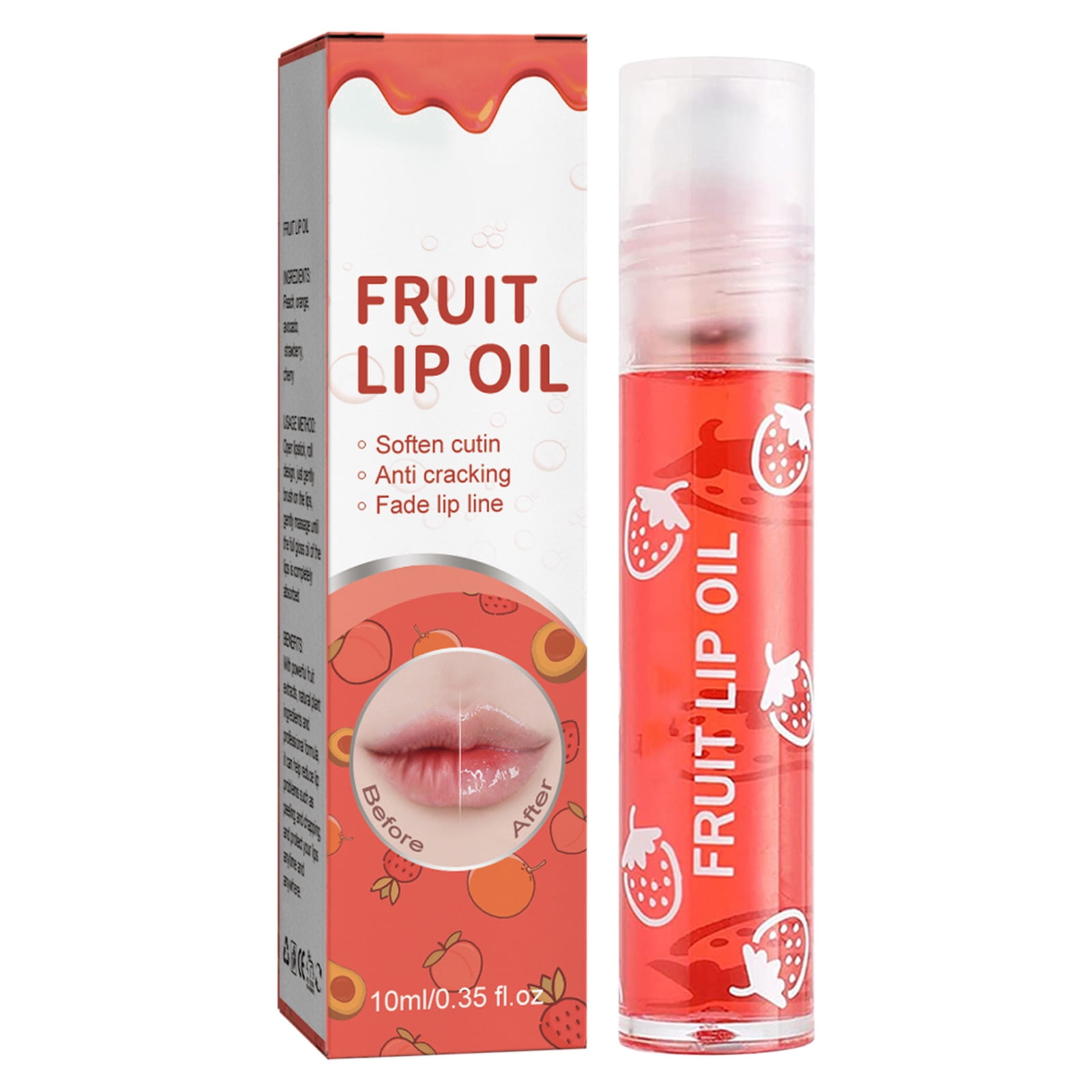Clearance Plumping Lip Oil Roll on Hydrating Lip Gloss Tinted Lip Balm ...