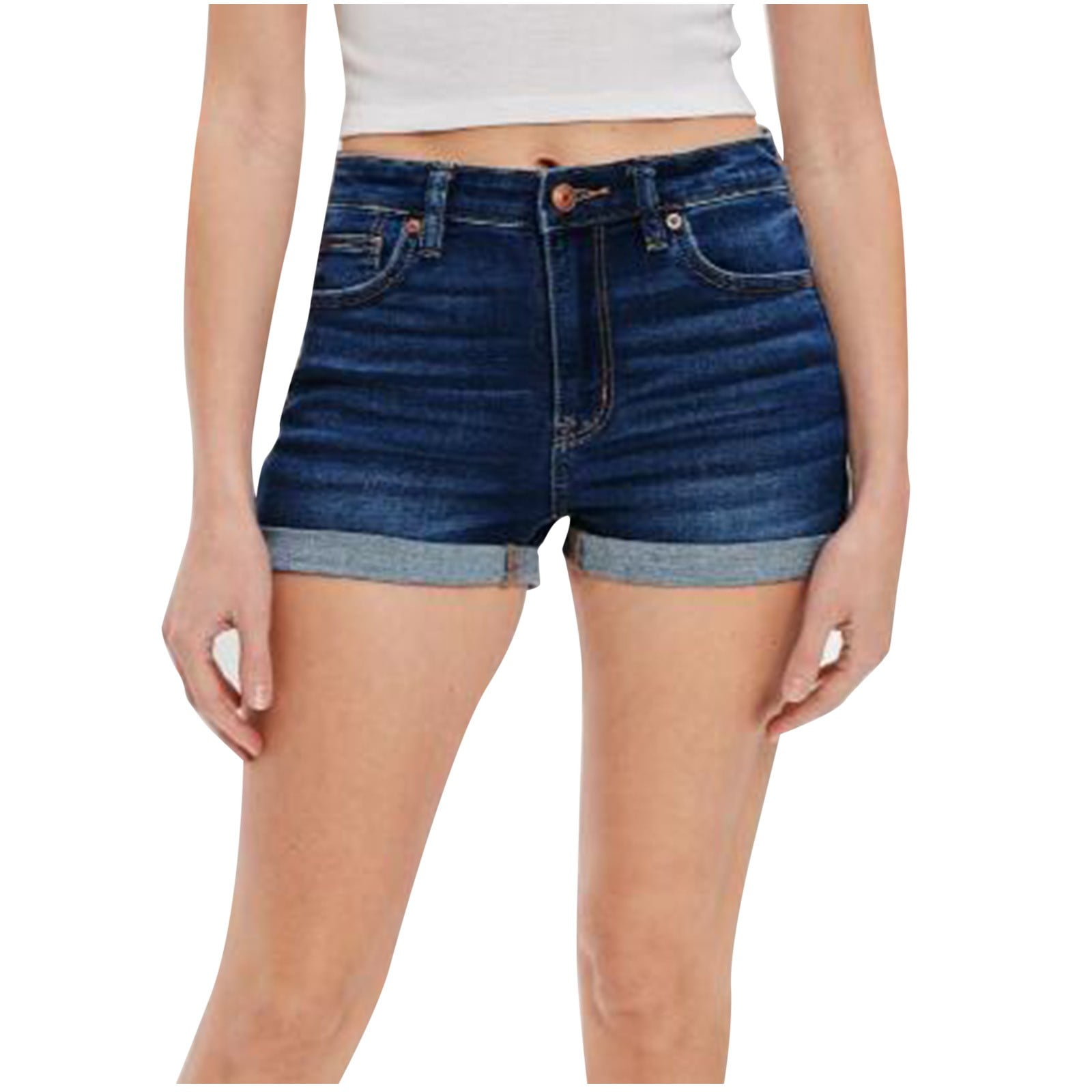 Clearance! Plus Size Jeans for Women Jean Shorts Womens Denim Shorts ...