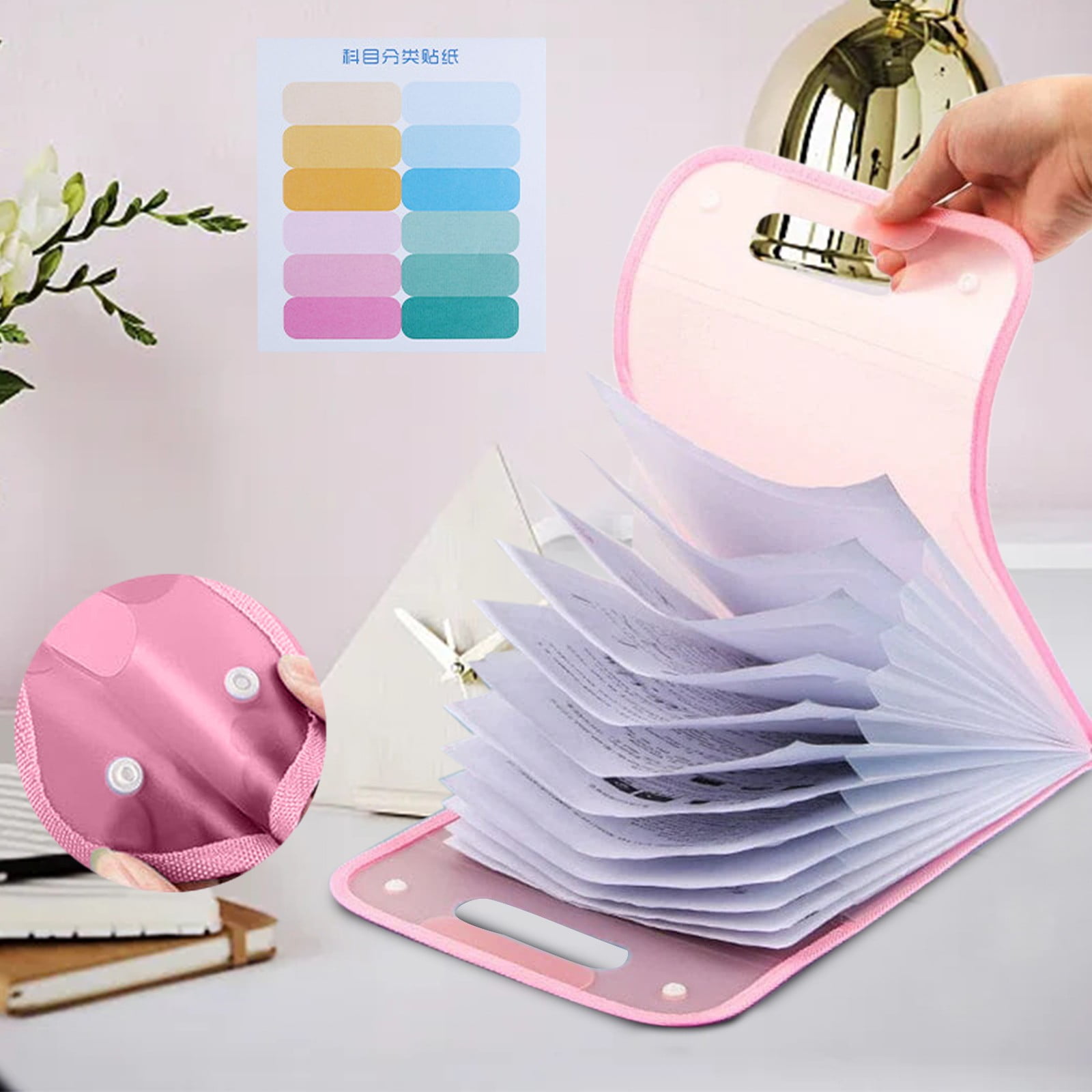 Clearance! Pocket Folders Extended Folder Portable Bag 13 Cells A4 ...