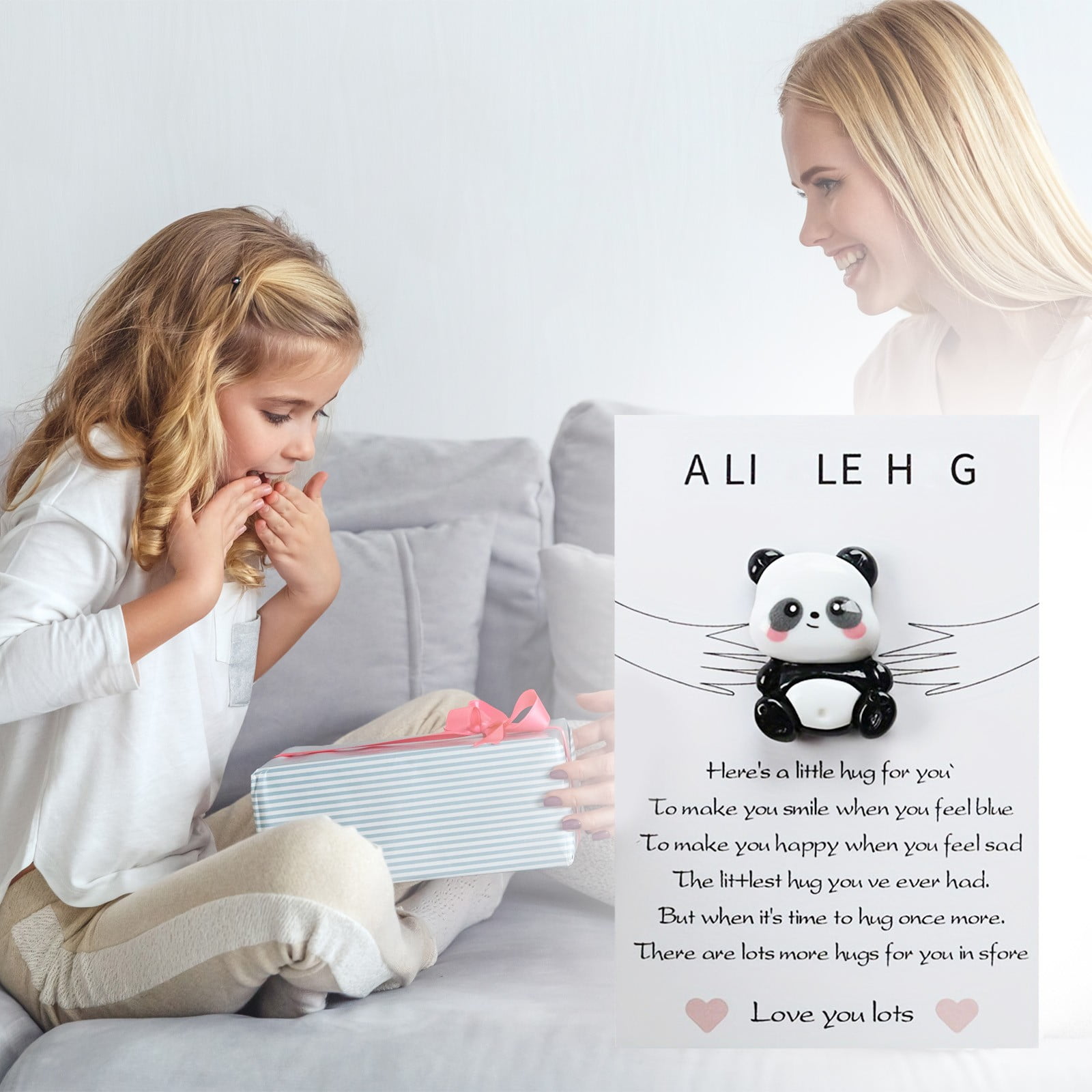 Clearance！Pocket Hug Greeting Card Cute Panda Card Accessory Gift ...