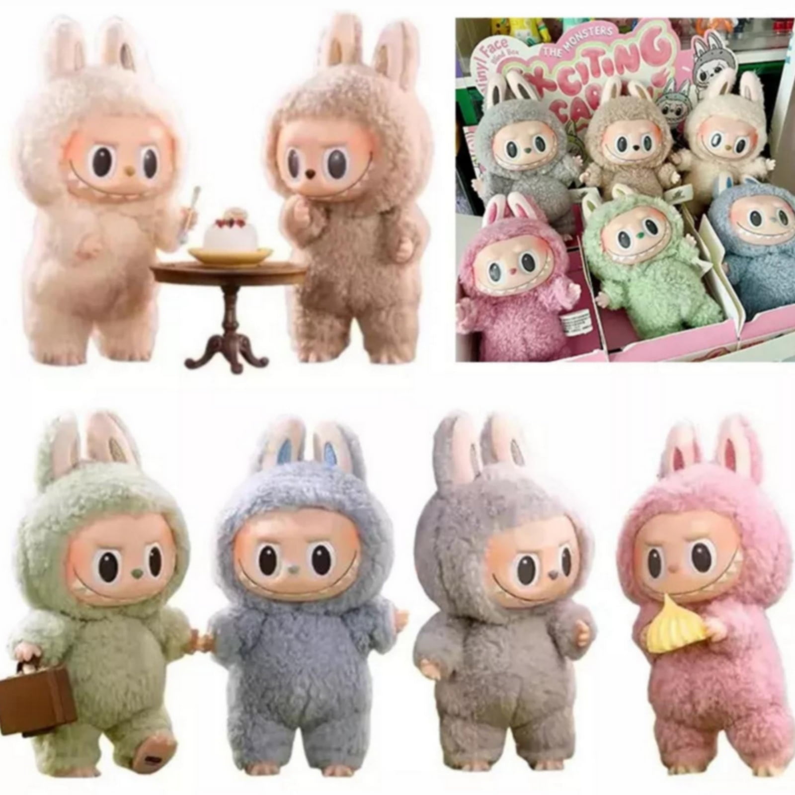 Clearance!Pop Mart Labubu Macaron Plush Keychain - Limited Edition ...