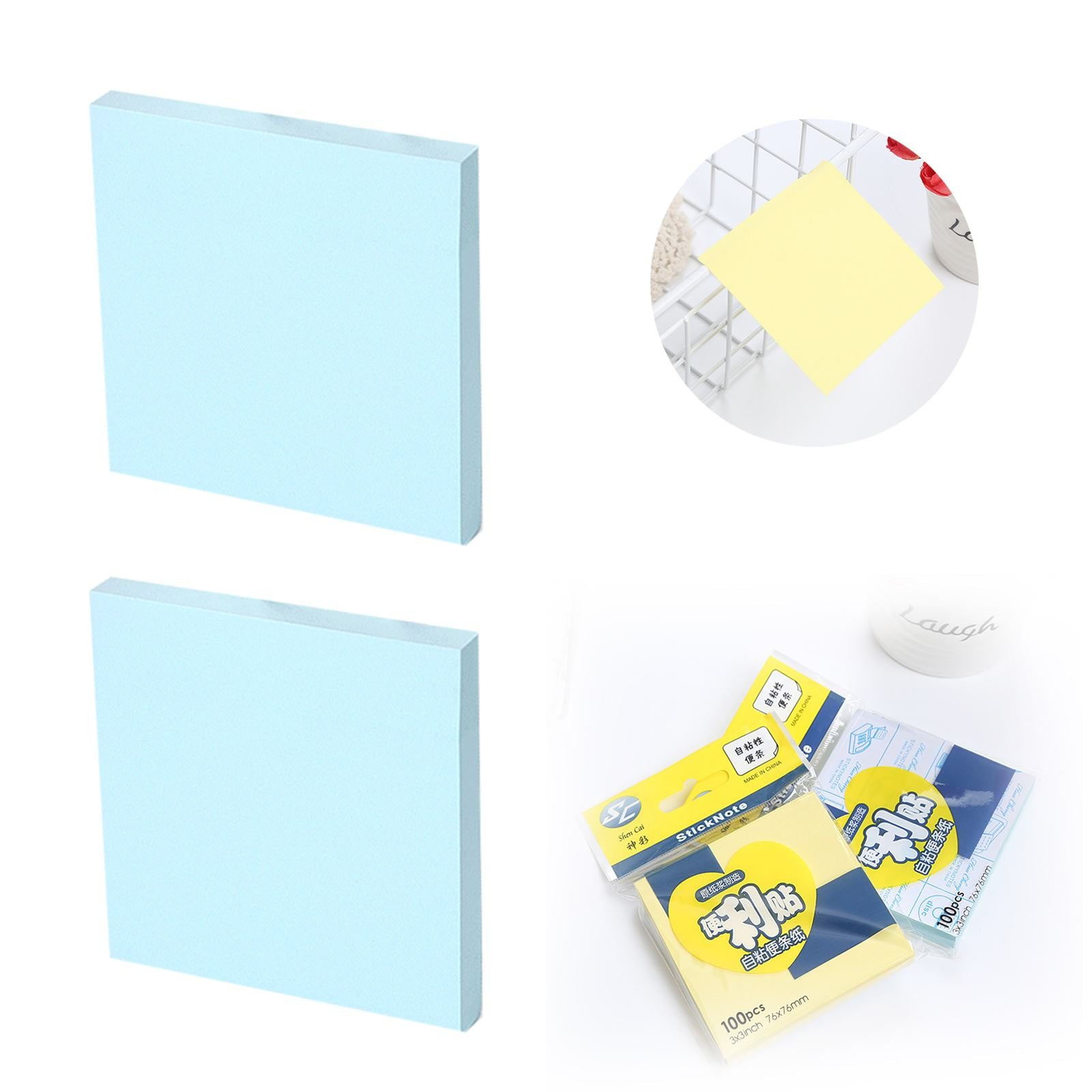 Clearance Post it notes under $5,Sticky Notes 7.6x7.6cm Self Stick ...