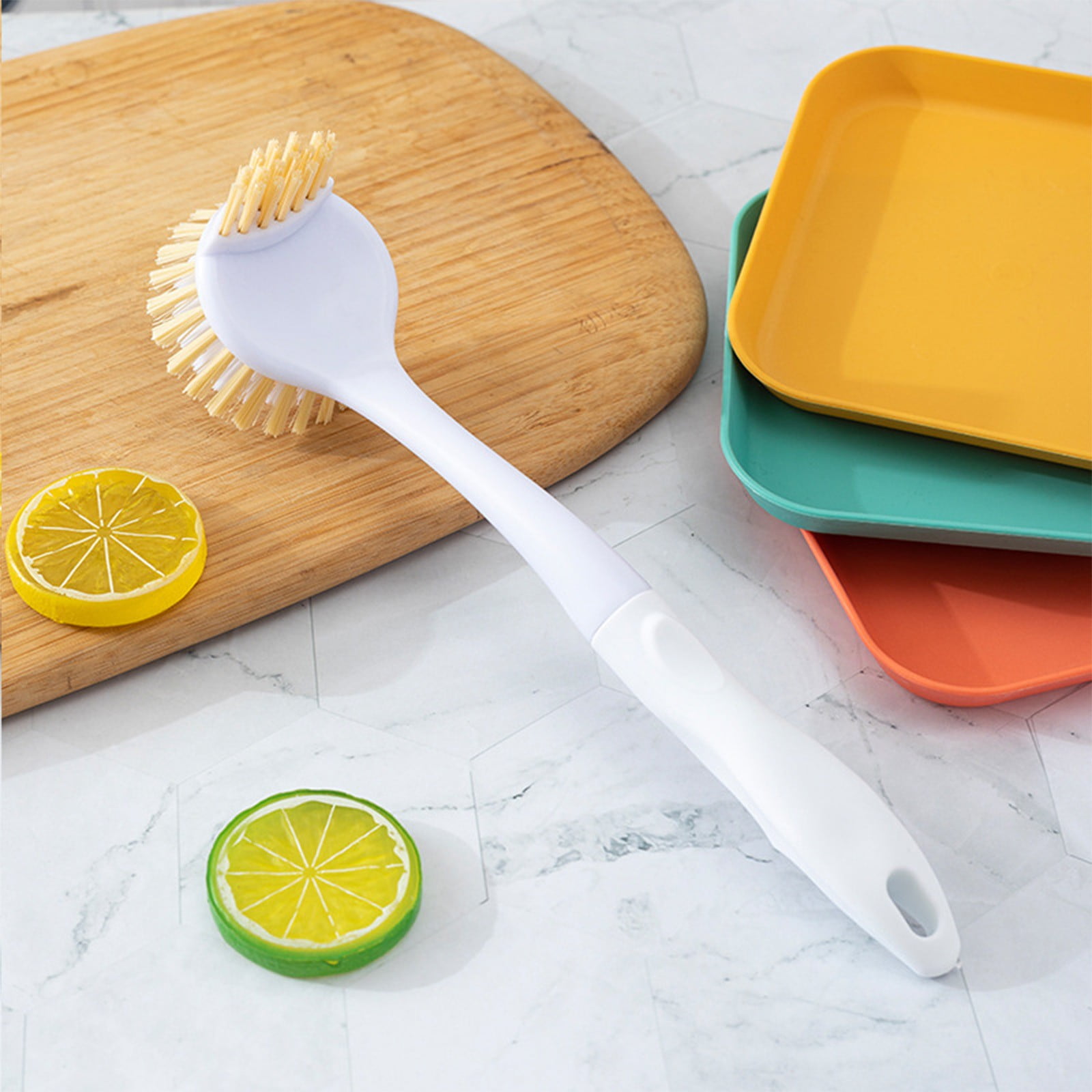 Clearance, Pot Brush Artifacts Non-Stick Pot Cleaning Brush with Long ...