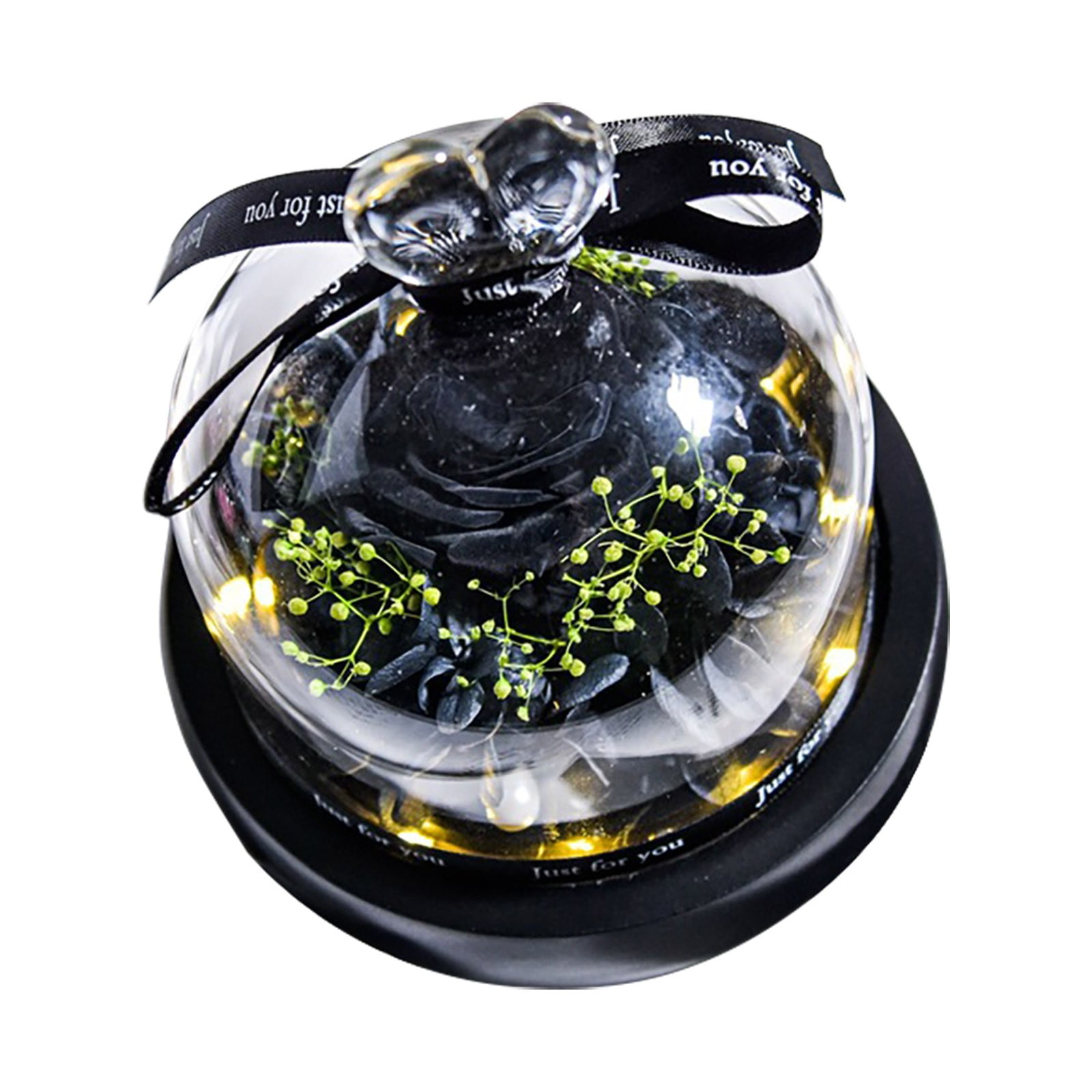 Clearance!Preserved Real Rose With LED Light Eternal Flowers Rose Gifts ...