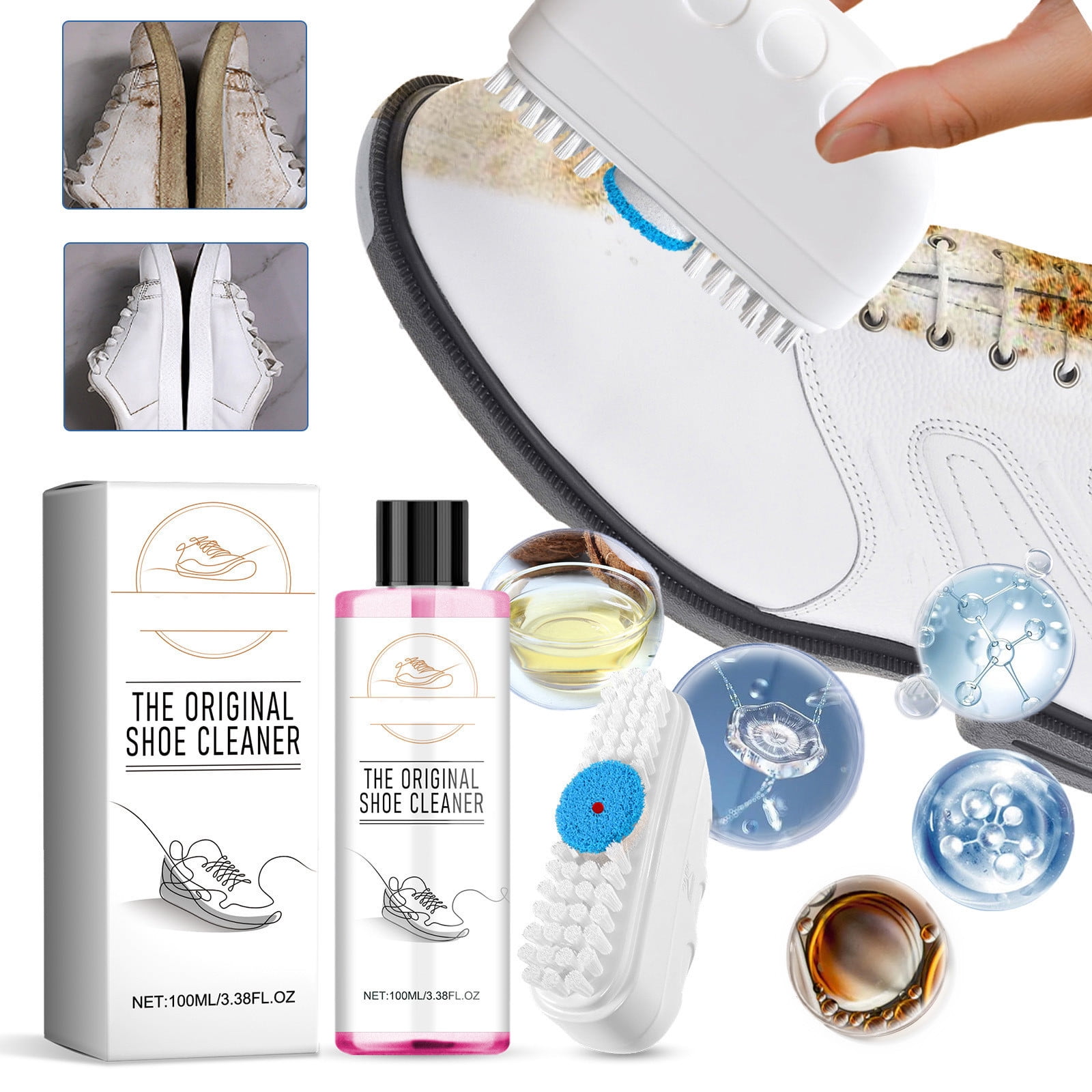 Clearance & Promo, 100ml The Originals Shoe Cleaner, Effectively Cleaning and Restoring Shoes ...