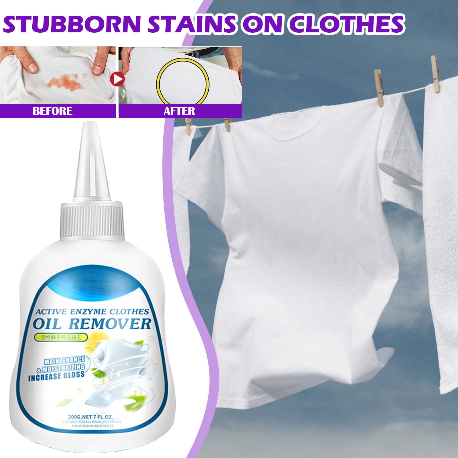 Clearance & Promo, 400ml Clothing Degreaser, for Powerful Grease ...