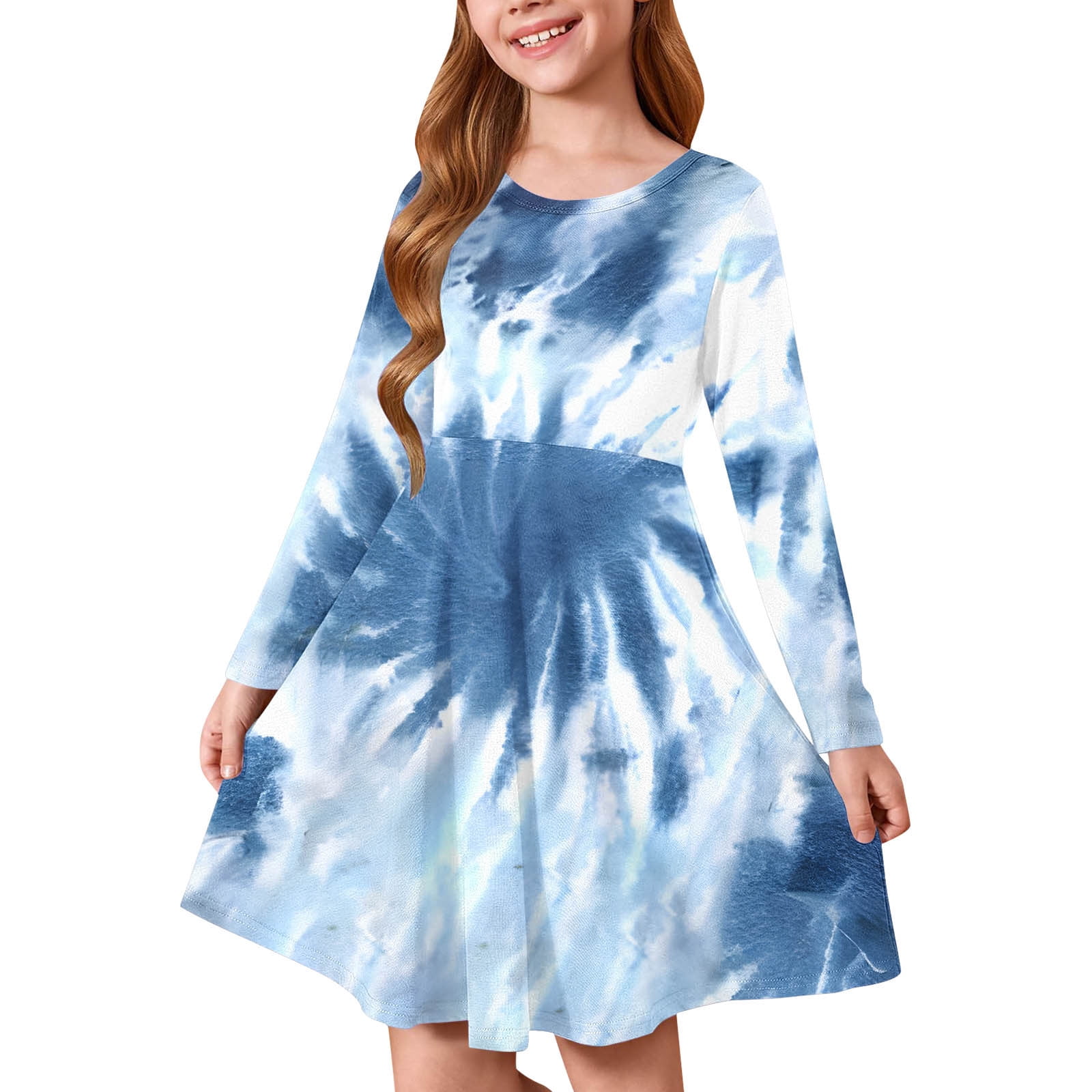 Clearance & Promo,Baby Girl Clothes,Girl Long Sleeve Dress A Line ...