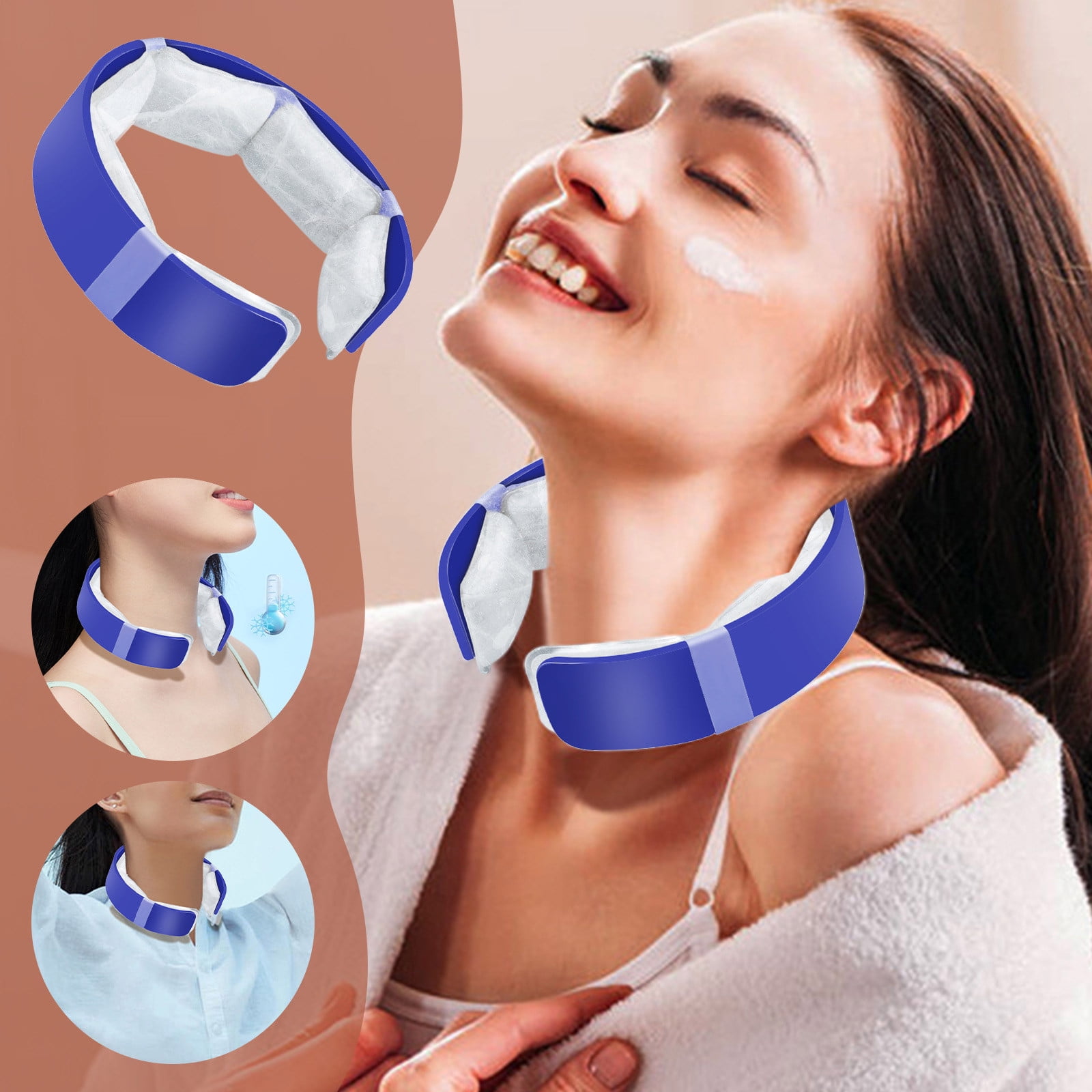 Promo, Cold Ring Ice Neck Collar, Long-Lasting Outdoor Cool Artifact ...
